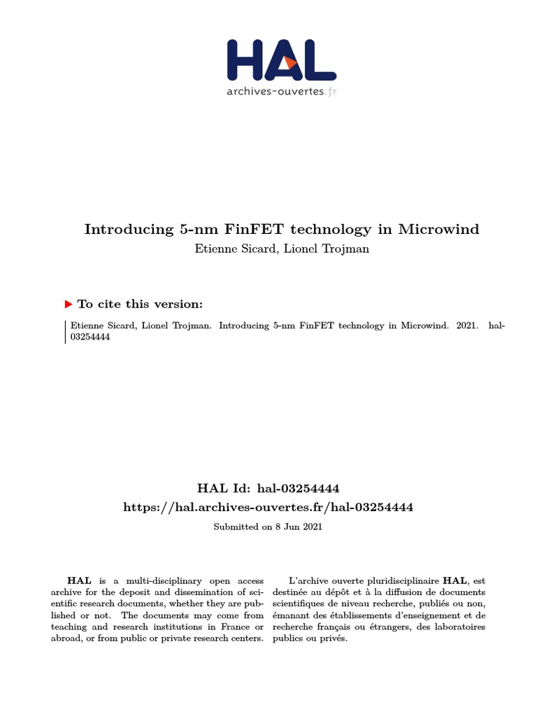 5nm FinFET | PDF | Semiconductor Device Fabrication | Mosfet