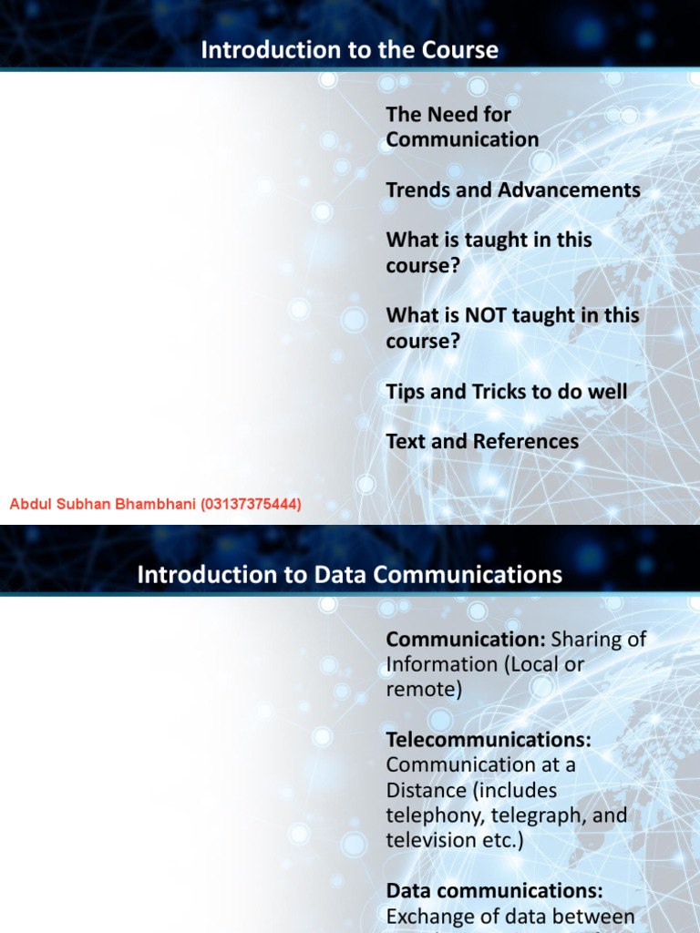 CS601 Data Communication Handouts | PDF | Osi Model | Network Topology