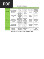 Rubrics in Folk Dance | PDF