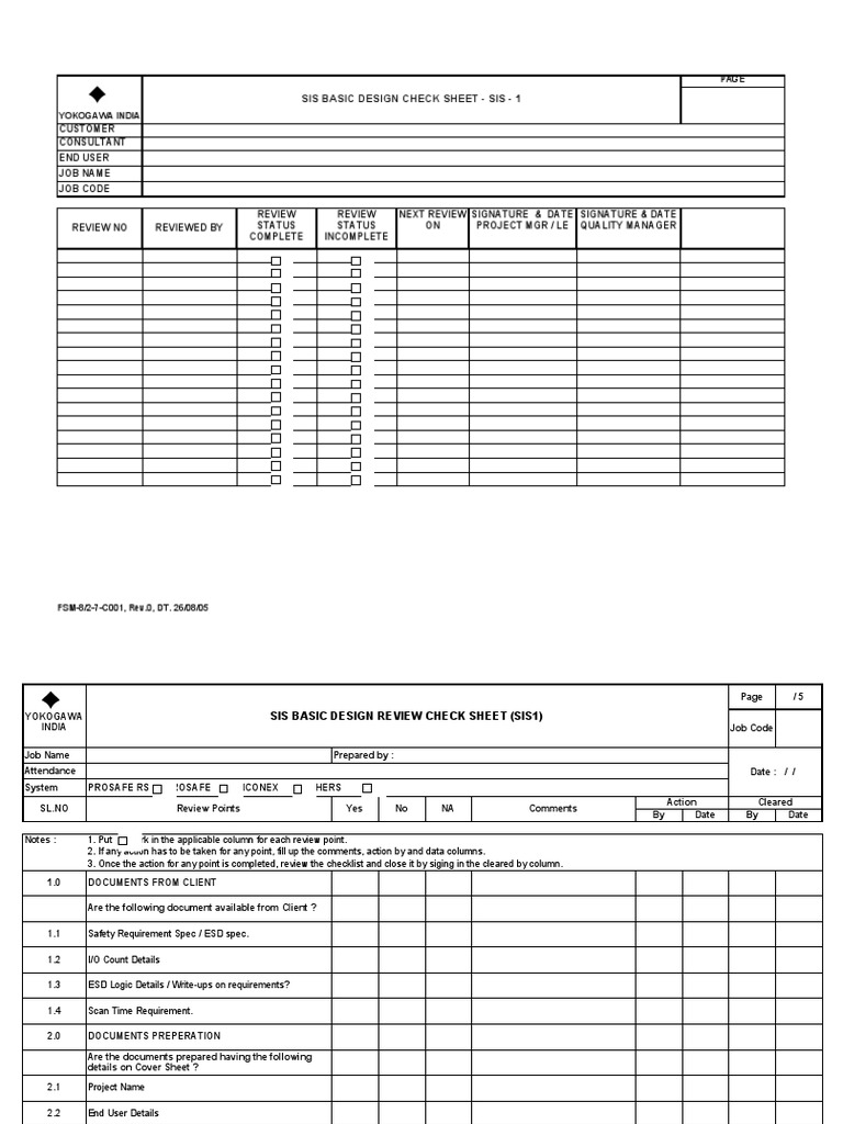 09.SIS Checklist | Download Free PDF | Programmable Logic Controller ...