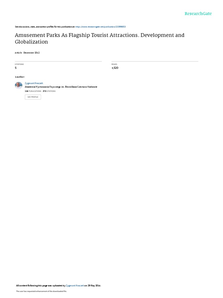 Amusement Parks: Globalization Trends | PDF | Walt Disney World ...