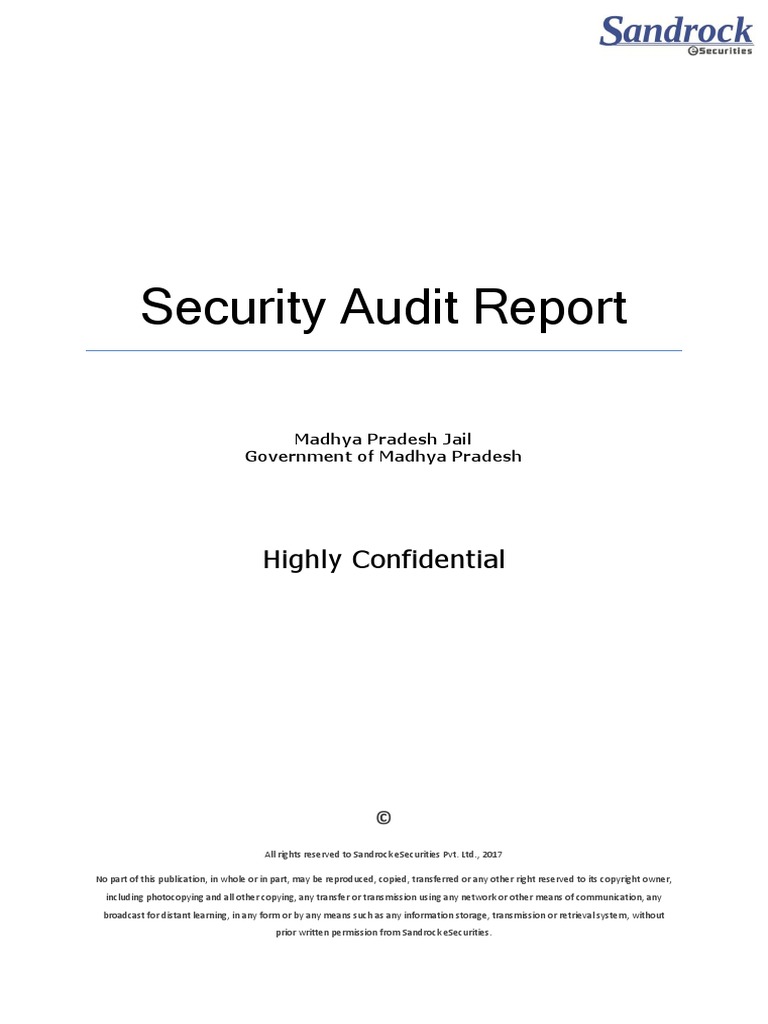 Security Audit Report Jail | Download Free PDF | Vulnerability ...