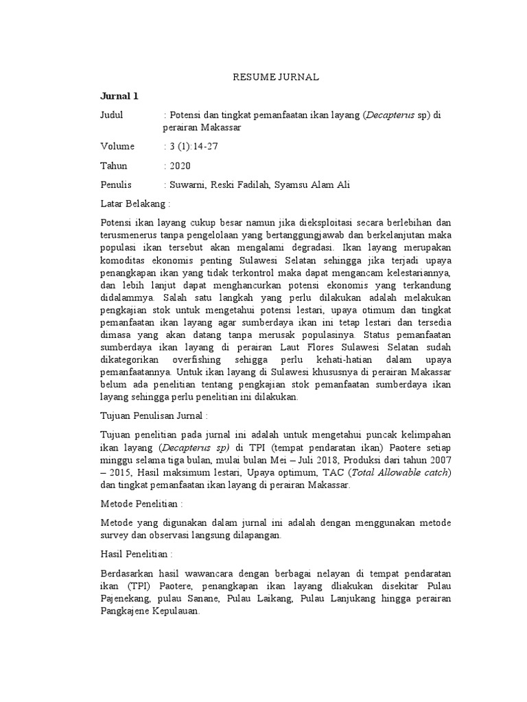 Resume Jurnal | PDF