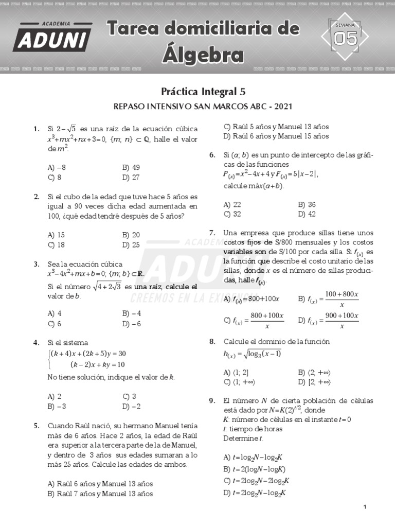 X RISM Dom Sem5 | PDF | Matemáticas | Objetos matemáticos