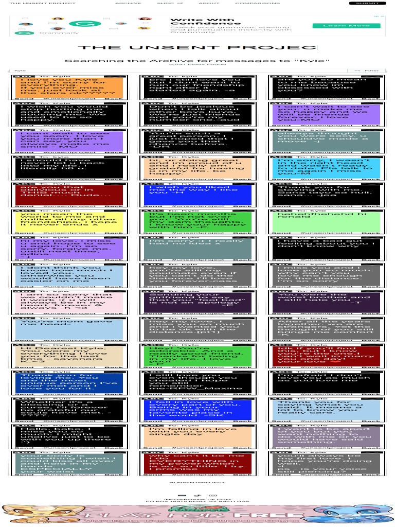 Unsent Project Archive - The Unsent Project | PDF