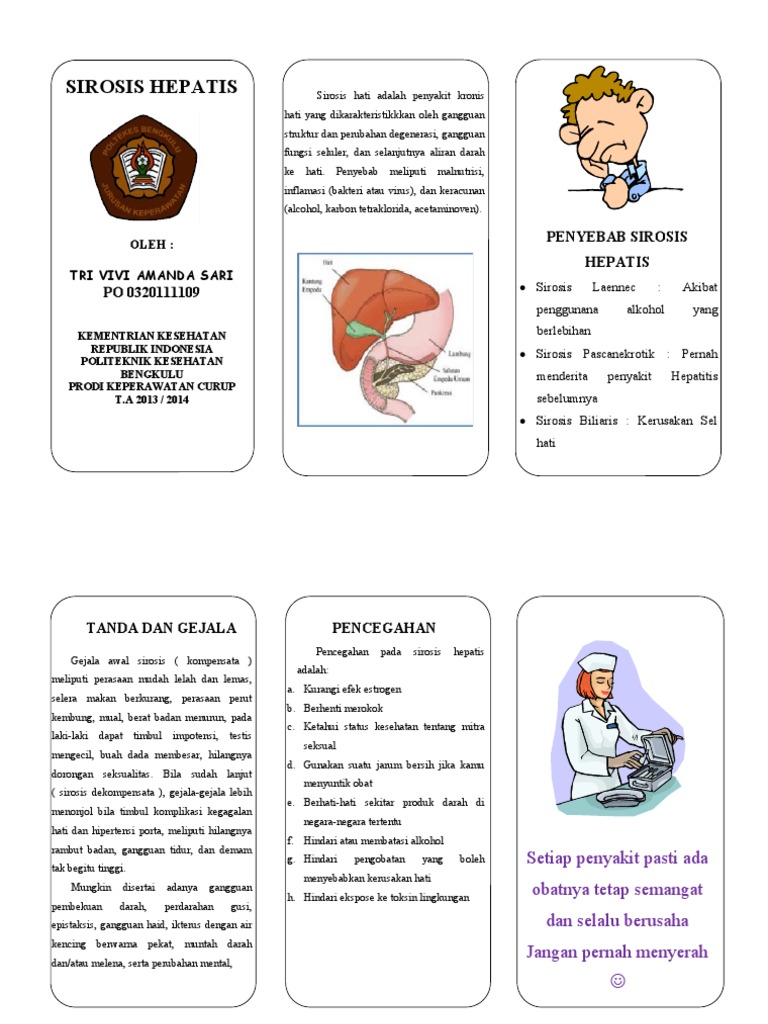 Leaflet Sirosis Hepatis | PDF