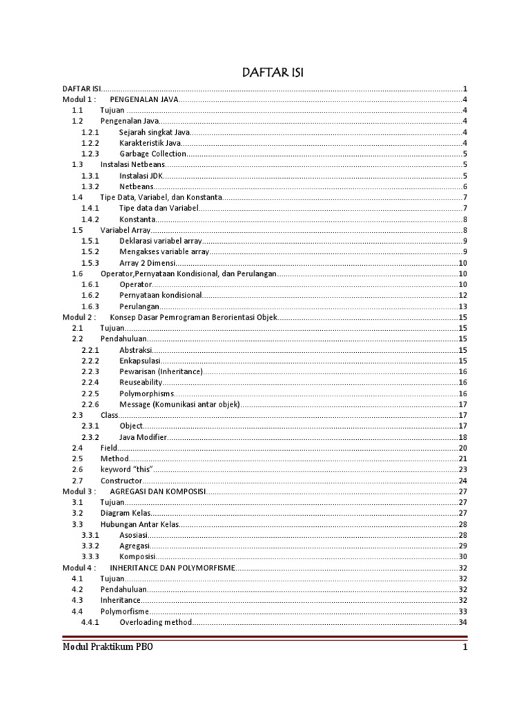 Modul PBO 2013 | PDF
