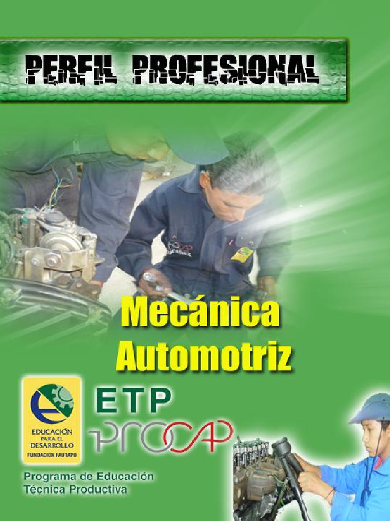 Perfil Profesional Mecanica Automotriz | PDF | Plan de estudios ...