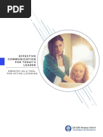 Active Listening Techniques Handout | PDF | Body Language | Communication