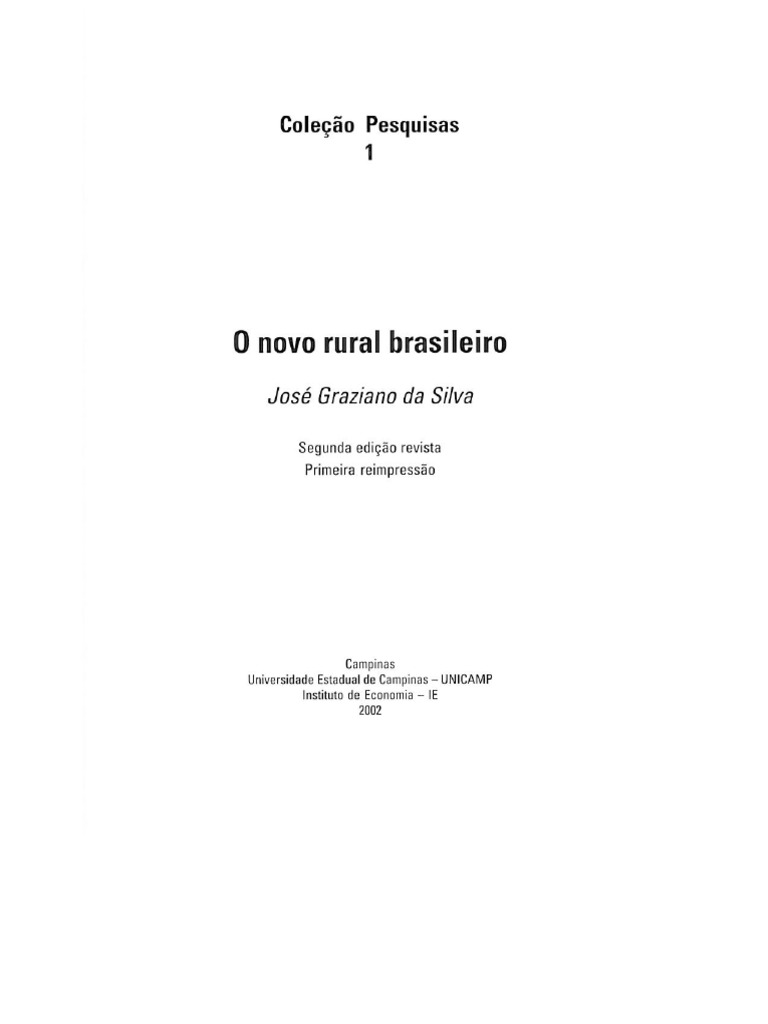 O Novo Rural Brasileiro | PDF