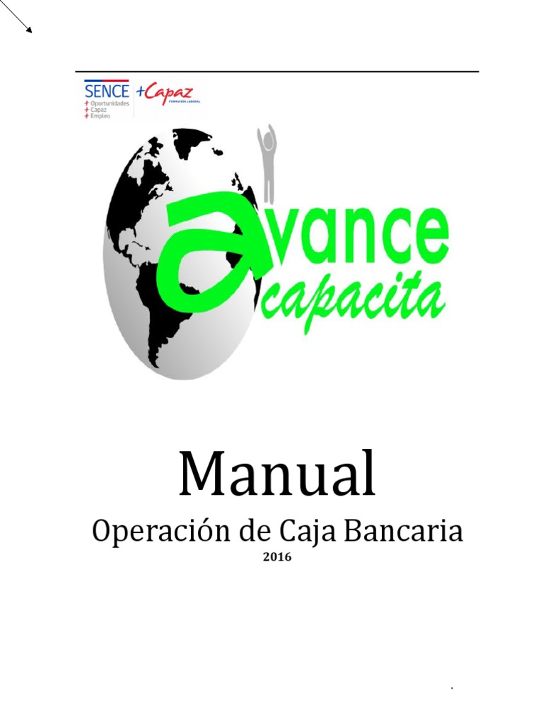 Manual de Operario de Caja Bancaria +capaz 2016 | PDF | Marketing | Bancos