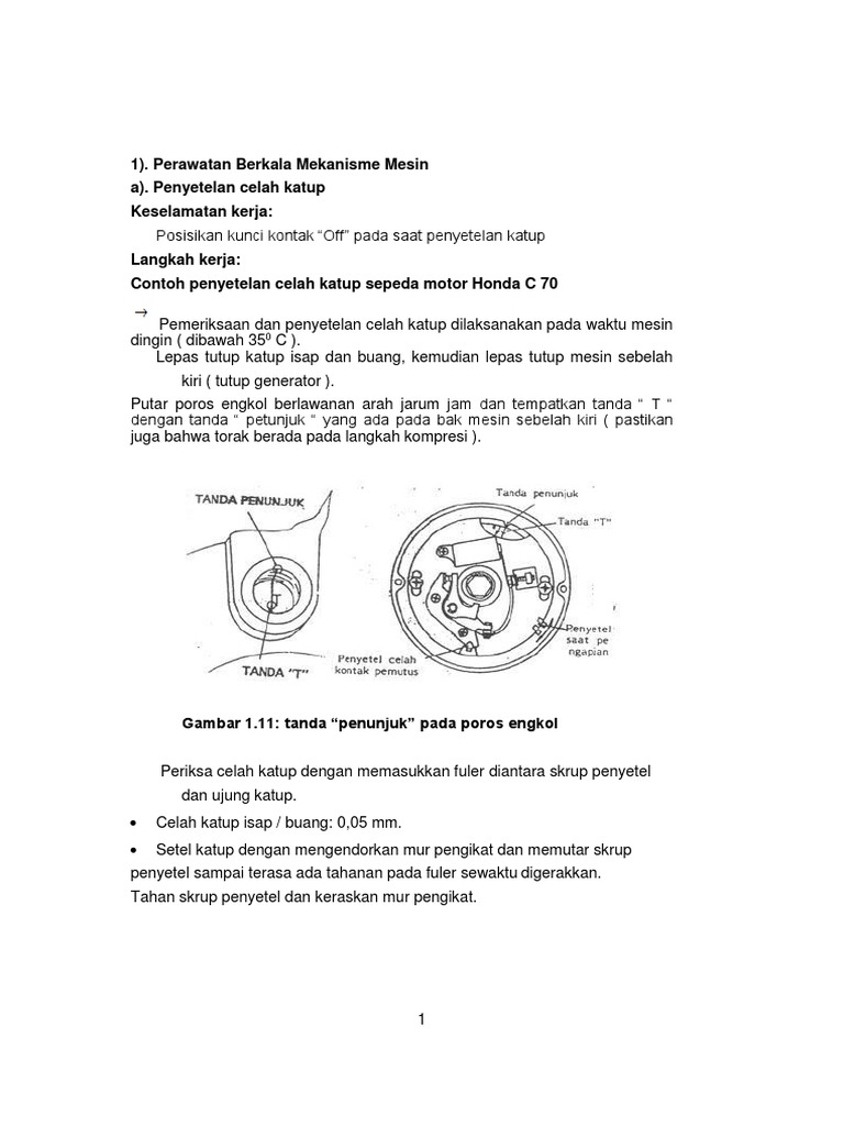Panduan Penyetelan Celah Katup Mesin | PDF | Griya & Taman | Sains ...