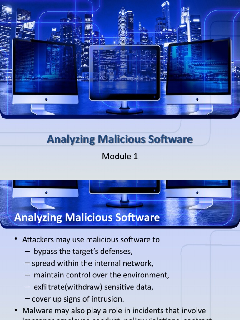 Analyzing Malicious Software | PDF | Malware | Virtualization