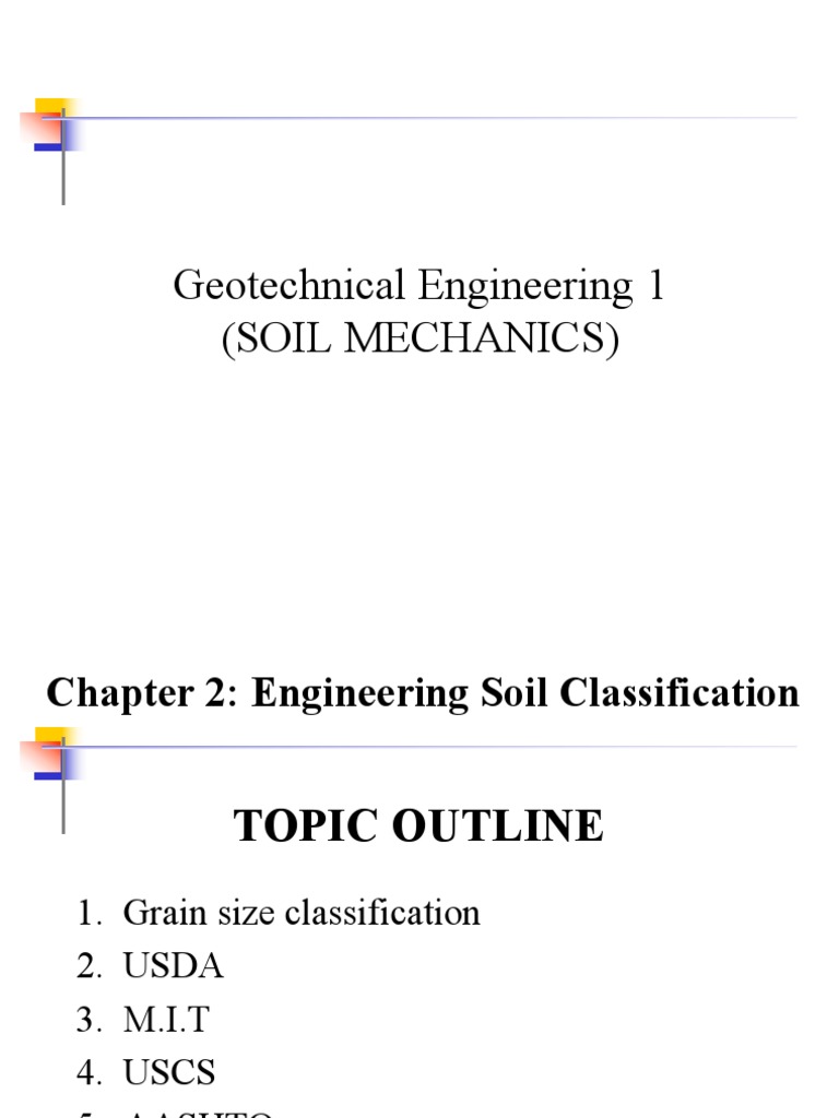 Geotechnical Engineering Chapter 2 | PDF | Silt | Clay
