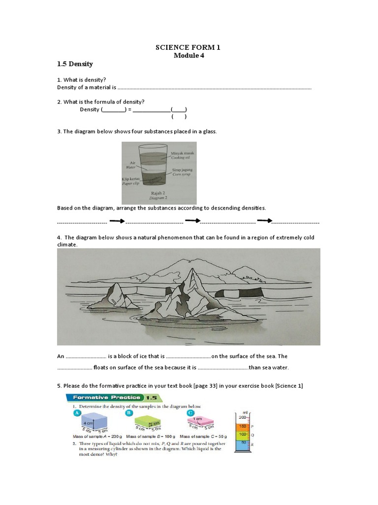 Science Form 1 .Module 4 | Download Free PDF | Scientific Method ...