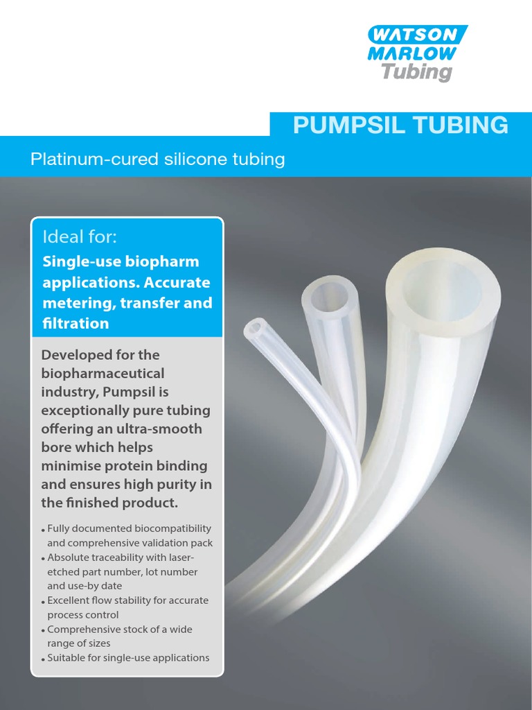 Pumpsil Tubing: Ideal For | PDF | Ultimate Tensile Strength | Materials