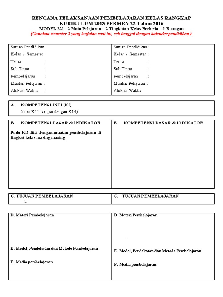 Bagan RPPKR Model 221 | PDF