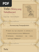 Ang Tula at Mga Elemento Nito | PDF