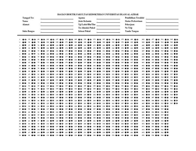 Lembar Jawaban Mmpi | PDF
