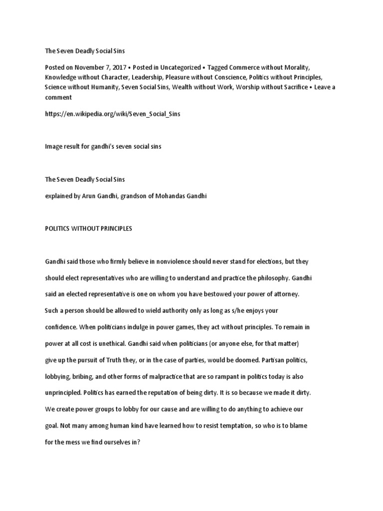 Seven Blunders of The World | PDF | Religious Conversion | Mahatma Gandhi