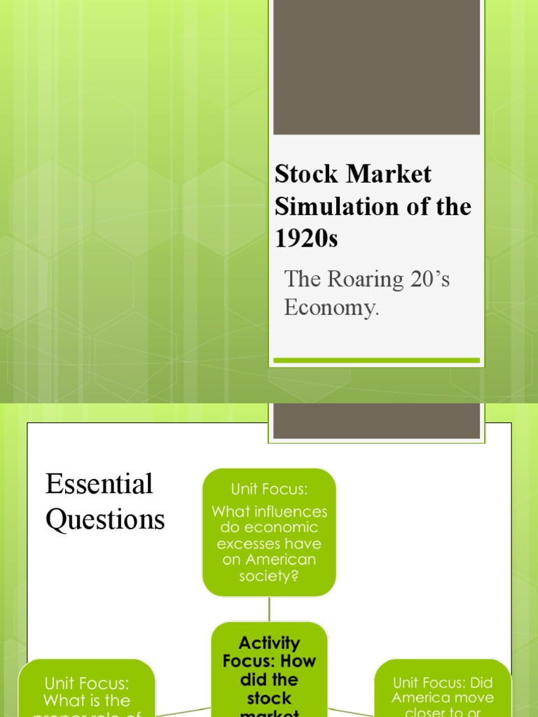 Stock Market Simulation | PDF | United States Travel | Wall Street ...
