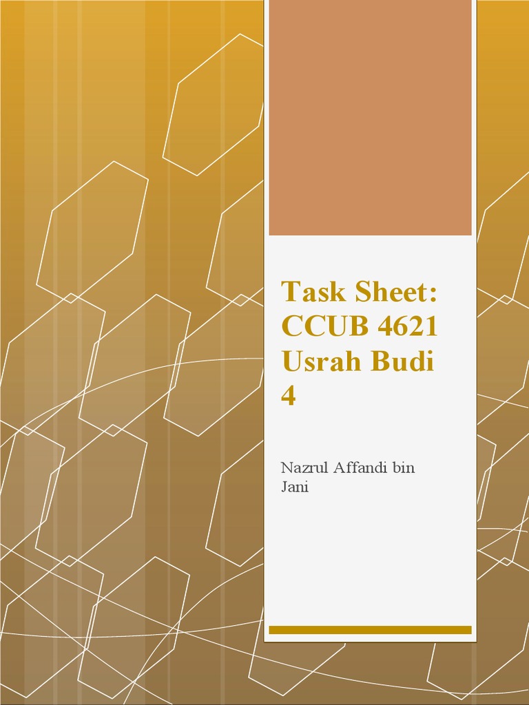 Task Sheet: CCUB 4621 Usrah Budi 4: Nazrul Affandi Bin Jani | PDF | Social Media | Popular ...