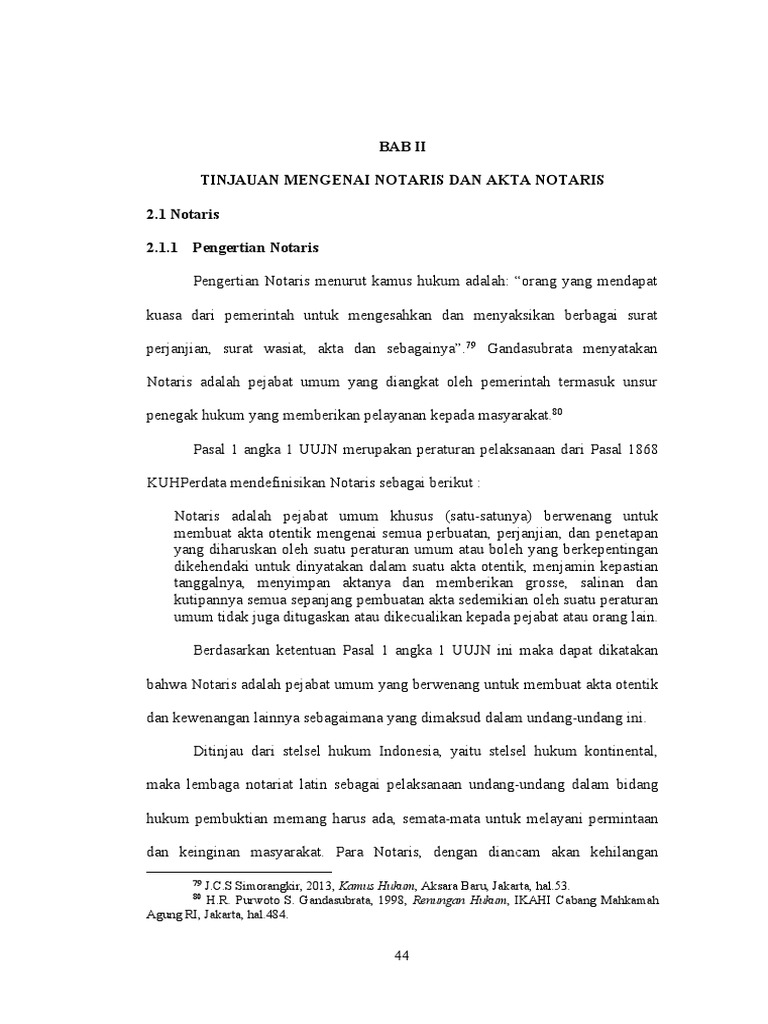 Tinjauan Notaris dan Akta Notaris | PDF