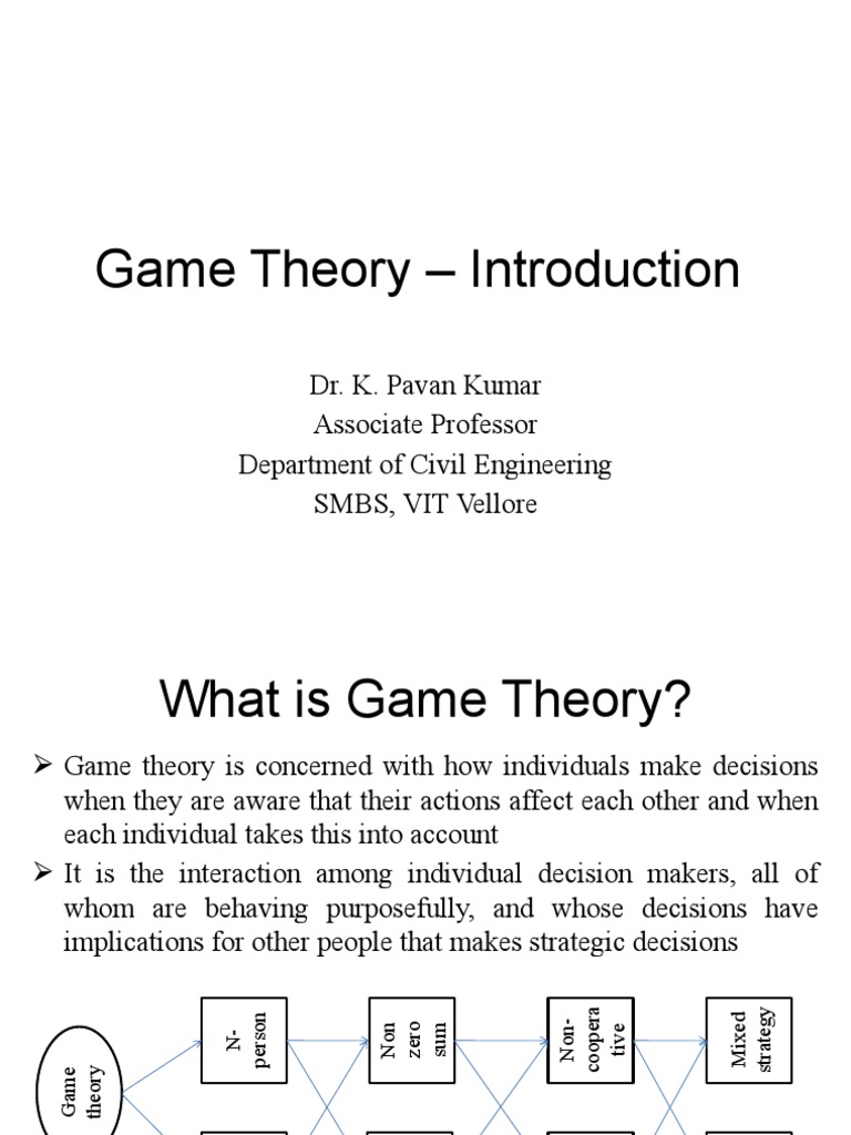 Game Theory - Introduction | PDF | Game Theory | Petroleum