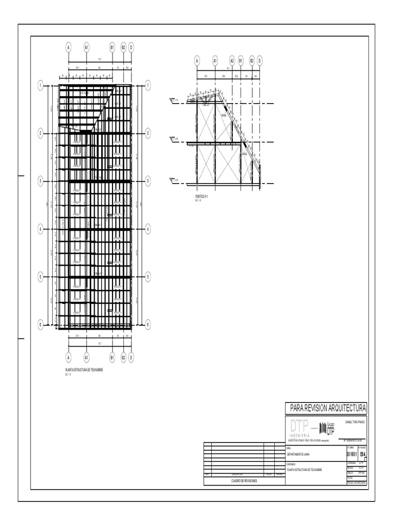 E04 - Planta Estructura de Techumbre | PDF