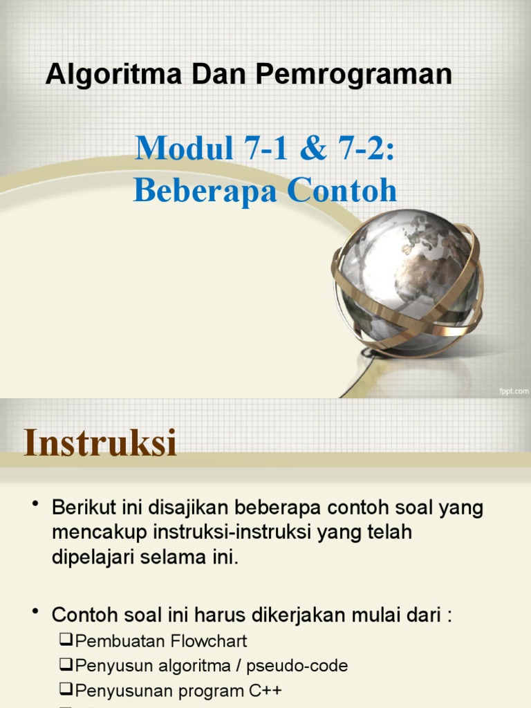 Algoritma Pemrograman 7-1&7-2 Contoh Soal | PDF