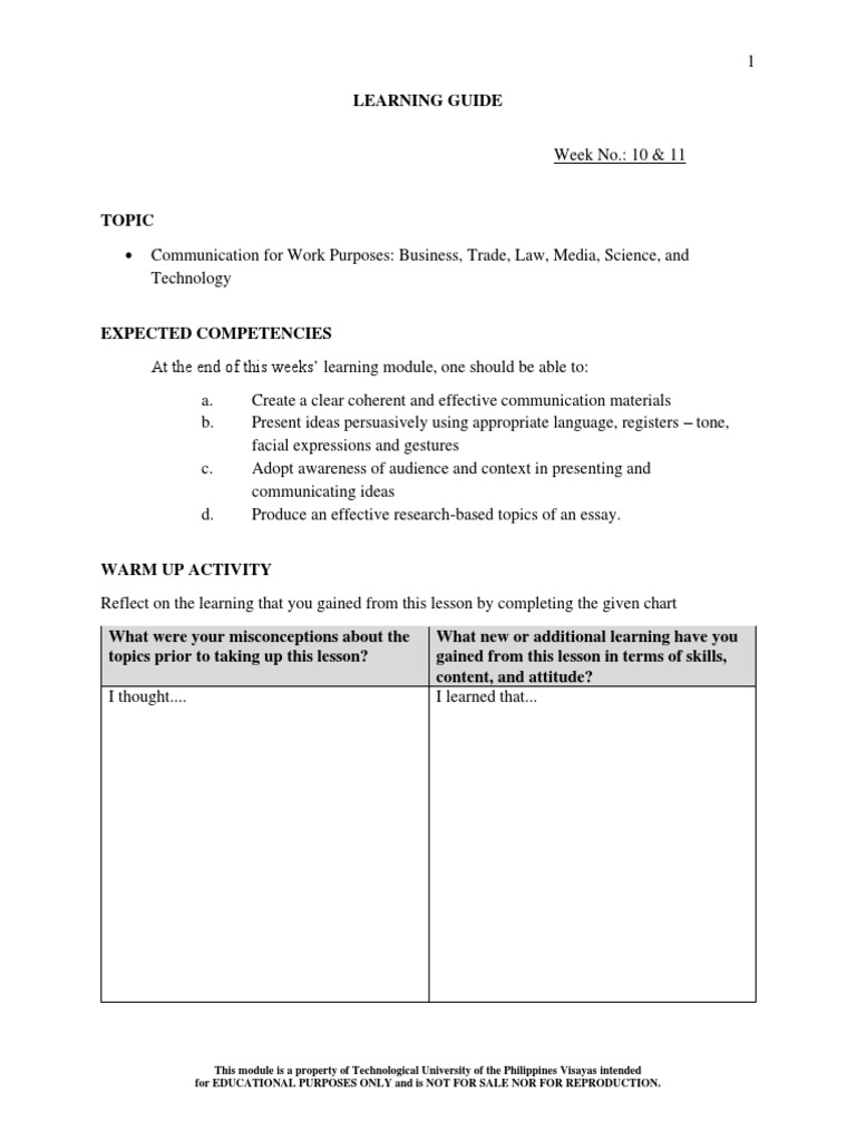 Week 10 To 13 - GEC5 - Purposive Communication | PDF | Essays | Blog
