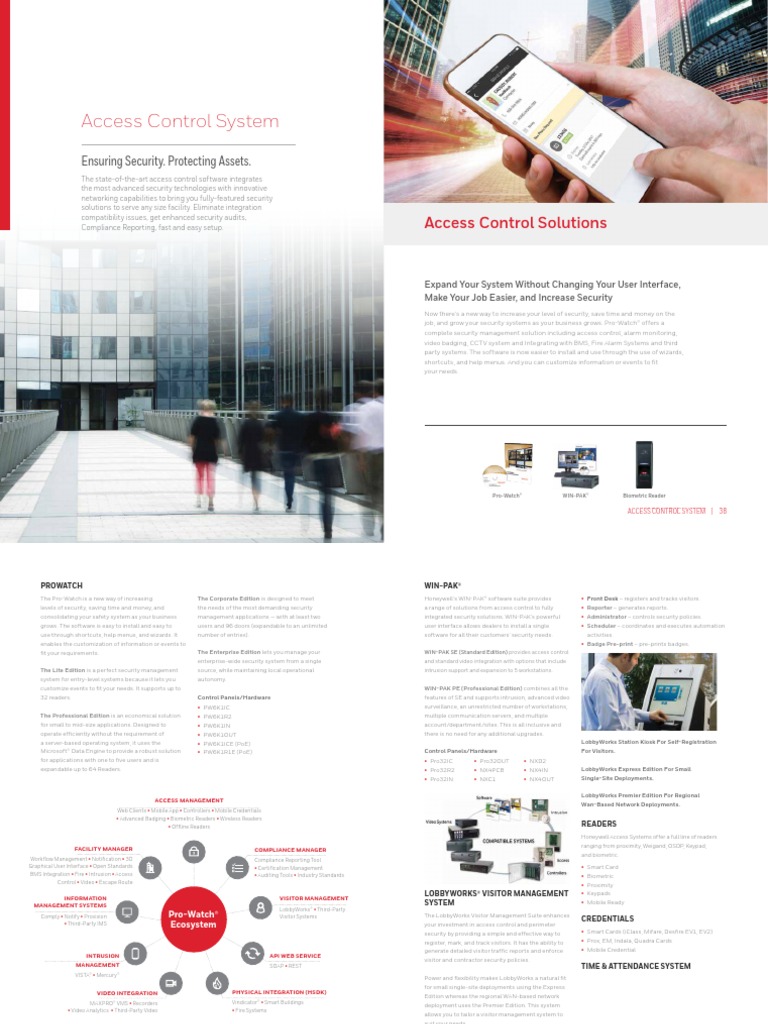 Brosur Accsess Control - Honeywell | PDF | Security Alarm | Computer ...