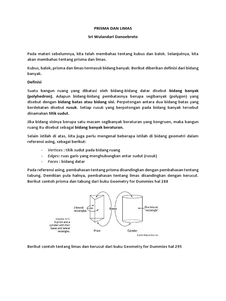 Materi 8. Prisma Dan Limas | PDF