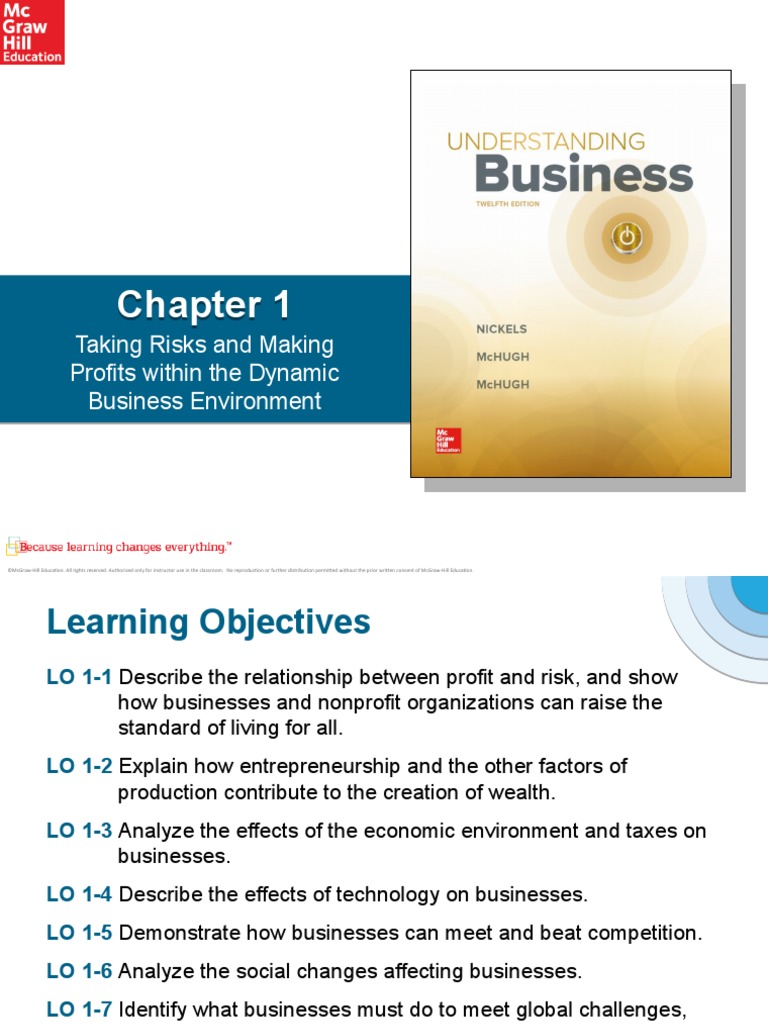 Taking Risks and Making Profits Within The Dynamic Business Environment ...