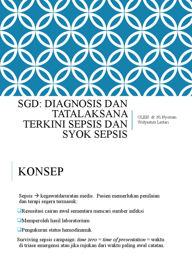 Tatalaksana Sepsis dan Syok Sepsis Terkini | PDF