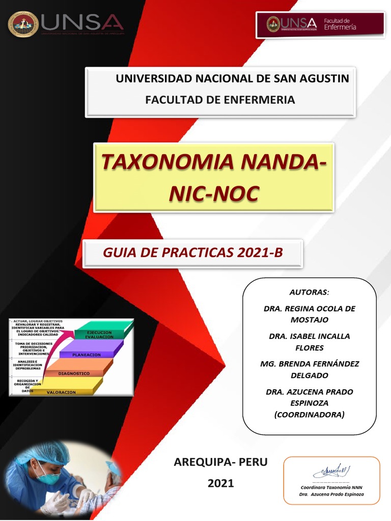 Guía de Prácticas Taxonomía, NANDA, NIC y NOC | PDF | Diagnostico medico | Enfermería