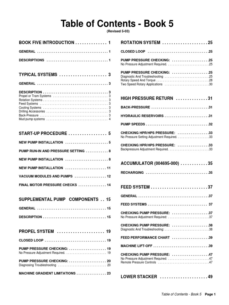 Table of Contents - Book 5 | PDF | Pump | Valve