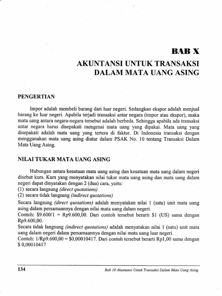 Akuntansi Transaksi Mata Uang Asing | PDF | Hukum