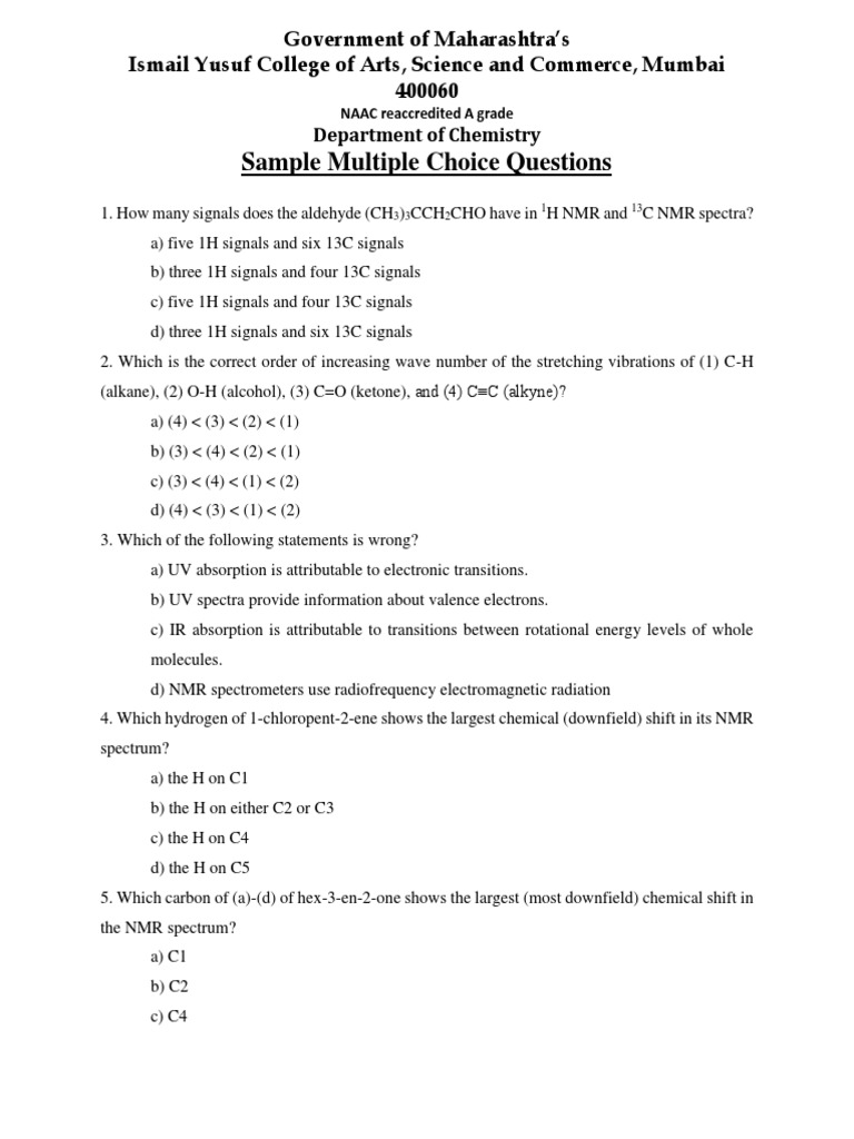 Sample Multiple Choice Questions | Download Free PDF | Two Dimensional ...