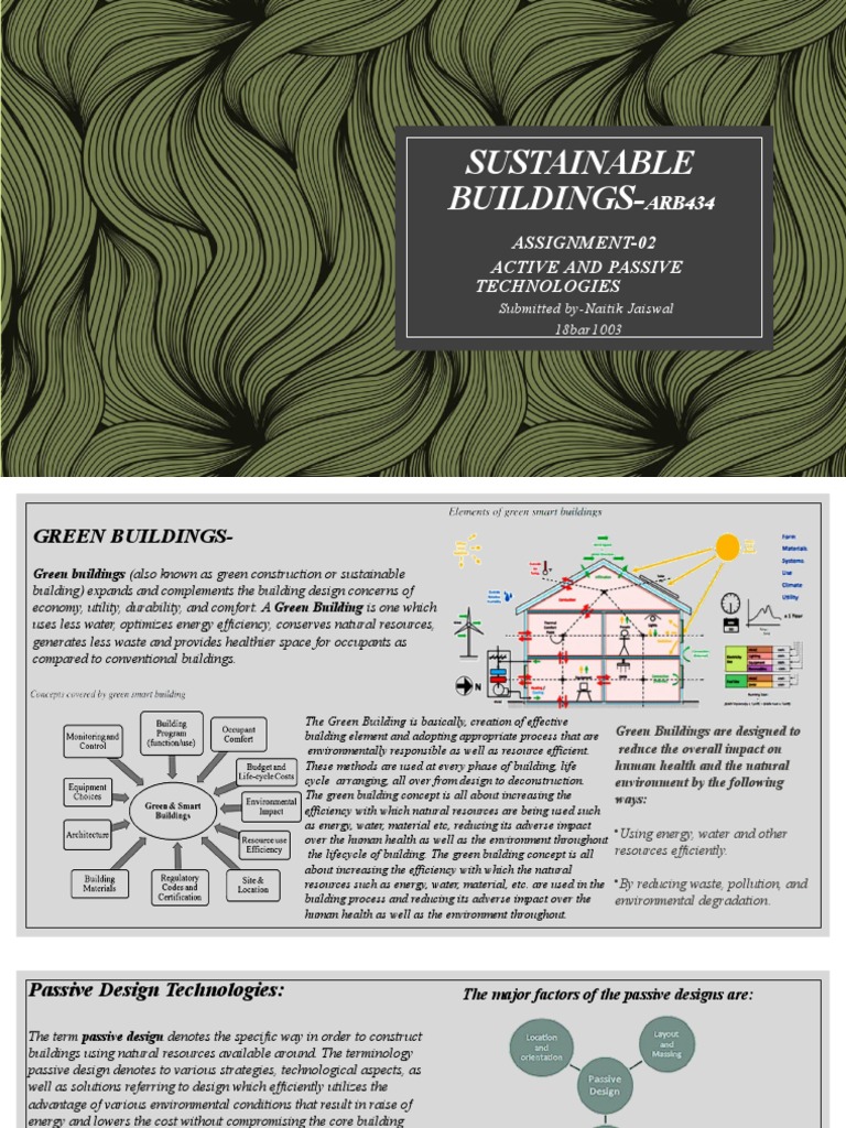 Green Building: Active & Passive Design Techniques | PDF | Green ...