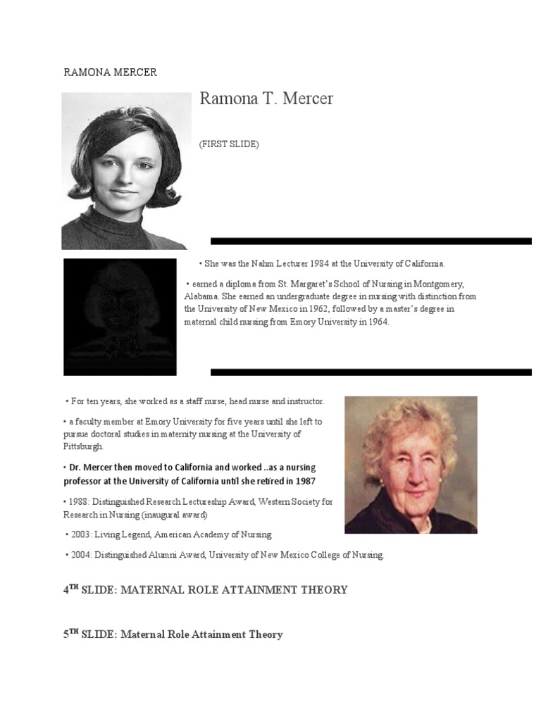 Ramona Mercer | PDF | Attachment Theory | Mother