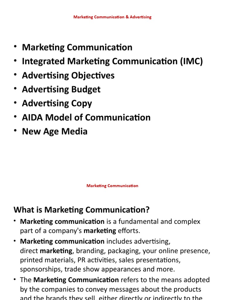 2.ppt Marketing Communications | PDF | Marketing Communications | Mass ...