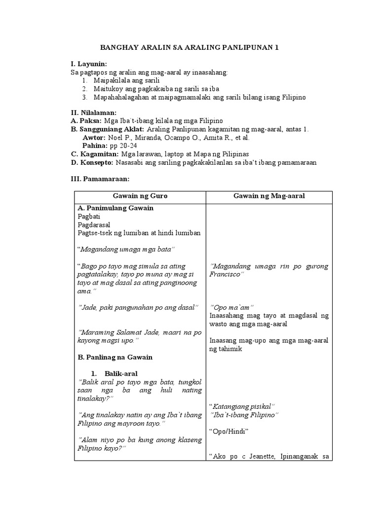 Detailed Lesson Plan On AP | PDF