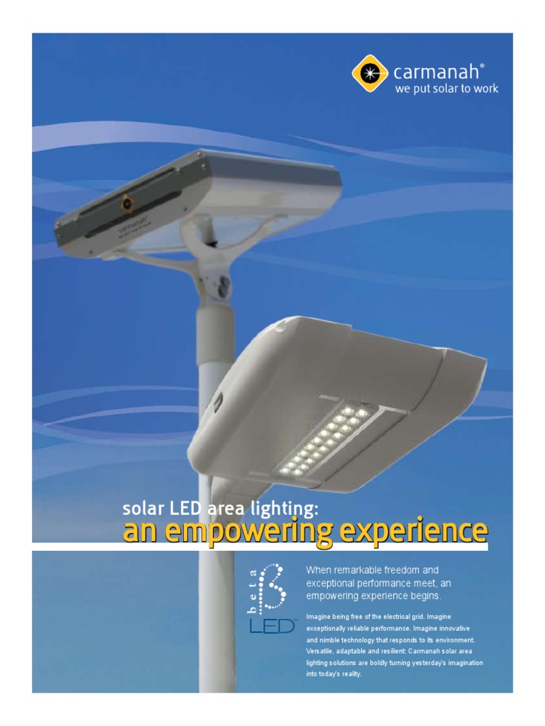 EverGEN Solar Area Lighting | PDF | Lighting | Light Emitting Diode