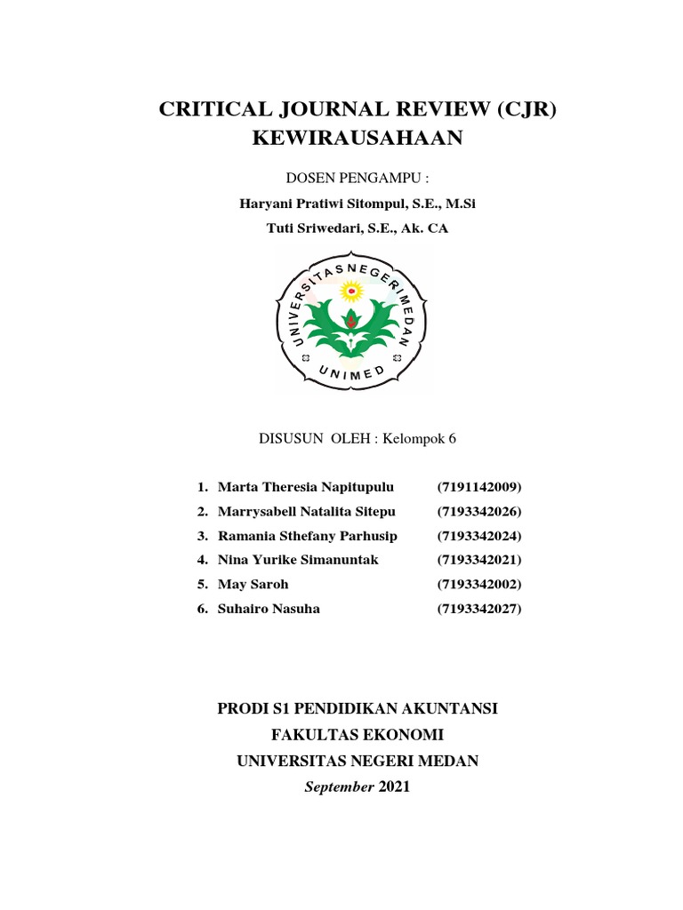 CJR Kewirausahaan - Kel. 6 | PDF | Karier & Perkembangan | Bisnis