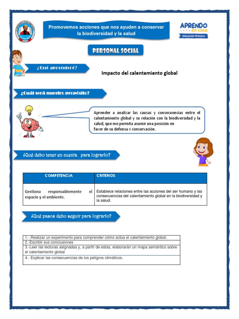 Actividades sobre Calentamiento Global | PDF | Gases de efecto ...