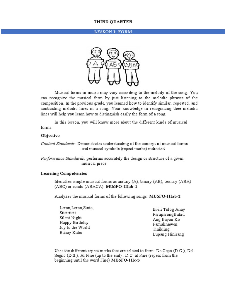 Understanding Musical Forms | PDF | Musical Forms | Song Structure