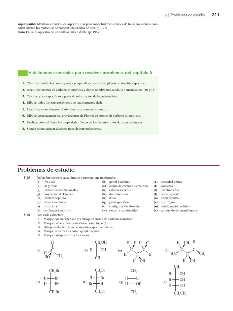 Ejercicios - Capítulo5 - L.G. Wade, Jr. - Quimica Organica. 1-Pearson ...