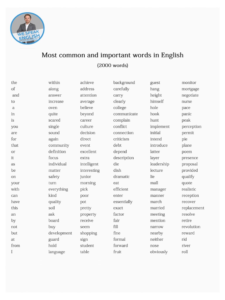 most-important-and-common-words-in-english-2000-pdf