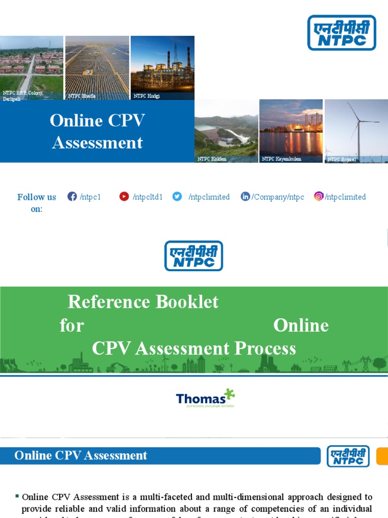 Reference Booklet For Online CPV Assessment | PDF | Competence (Human ...